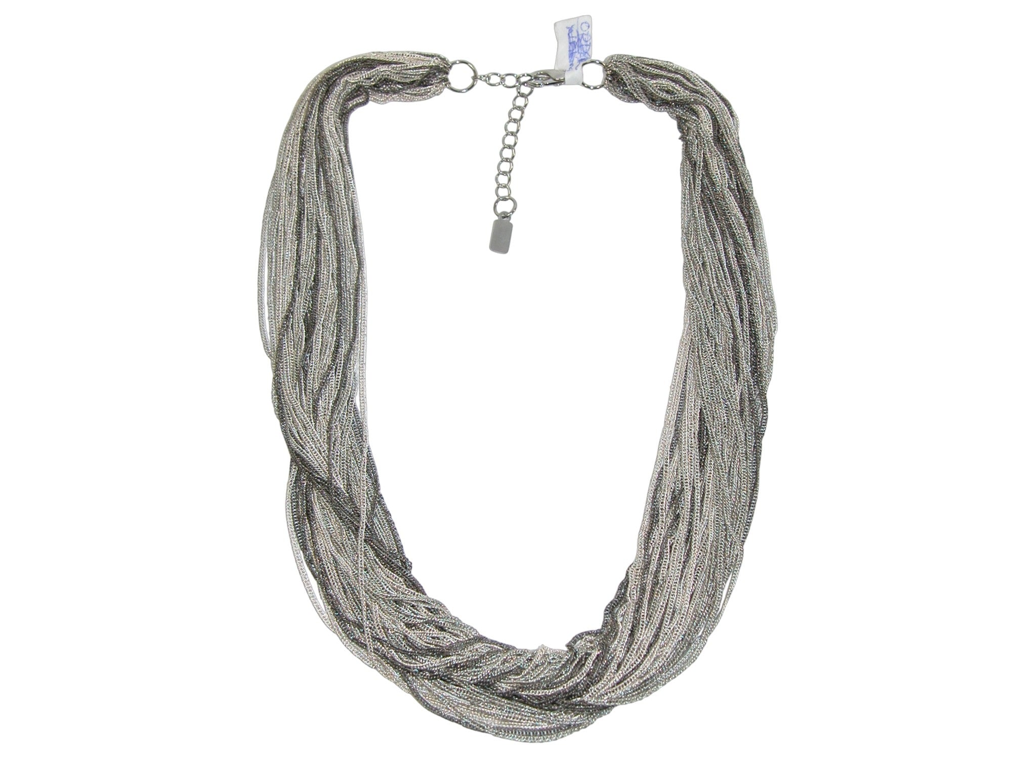 34418A Multi Silver Liquid Chain Necklace – Giftz, Gemz & Jewelz